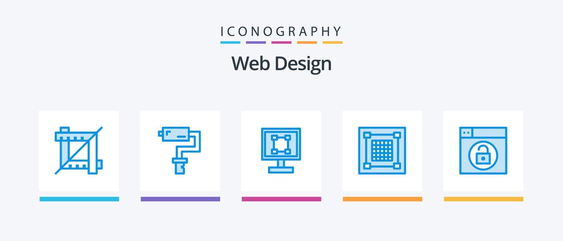 Web Design Blue 5 Icon Pack Including web. graphic. graphics. designer ...