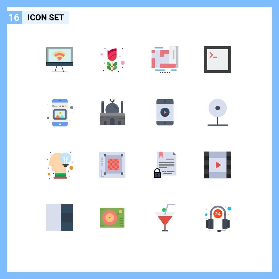 16 Flat Color Concept For Websites Mobile And Apps Mobile Gallery Gps