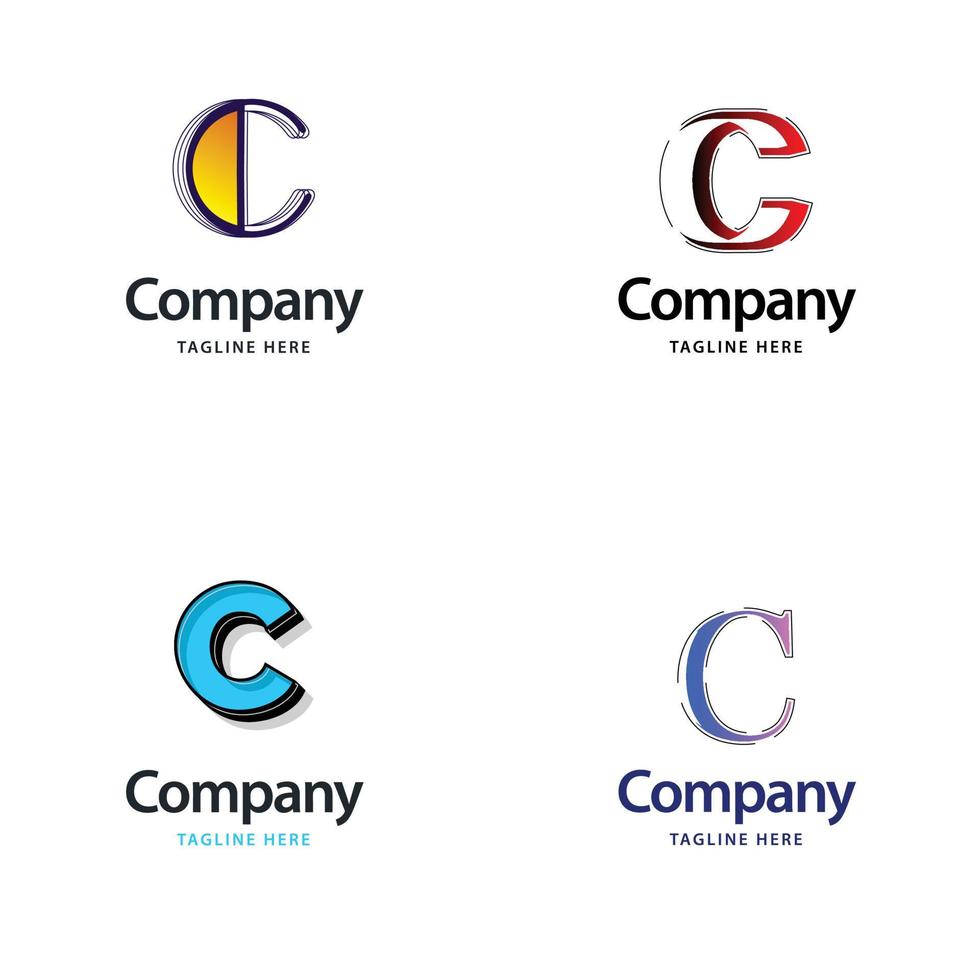 Letter C Big Logo Pack Design Creative Modern logos design for your business 18314465 Vector Art ...