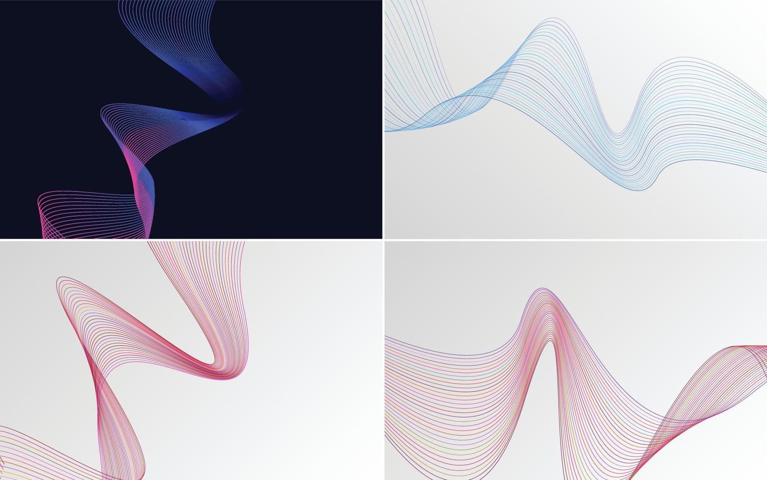 Abstract Wave Lines Background Vector Art Icons And Graphics For Free
