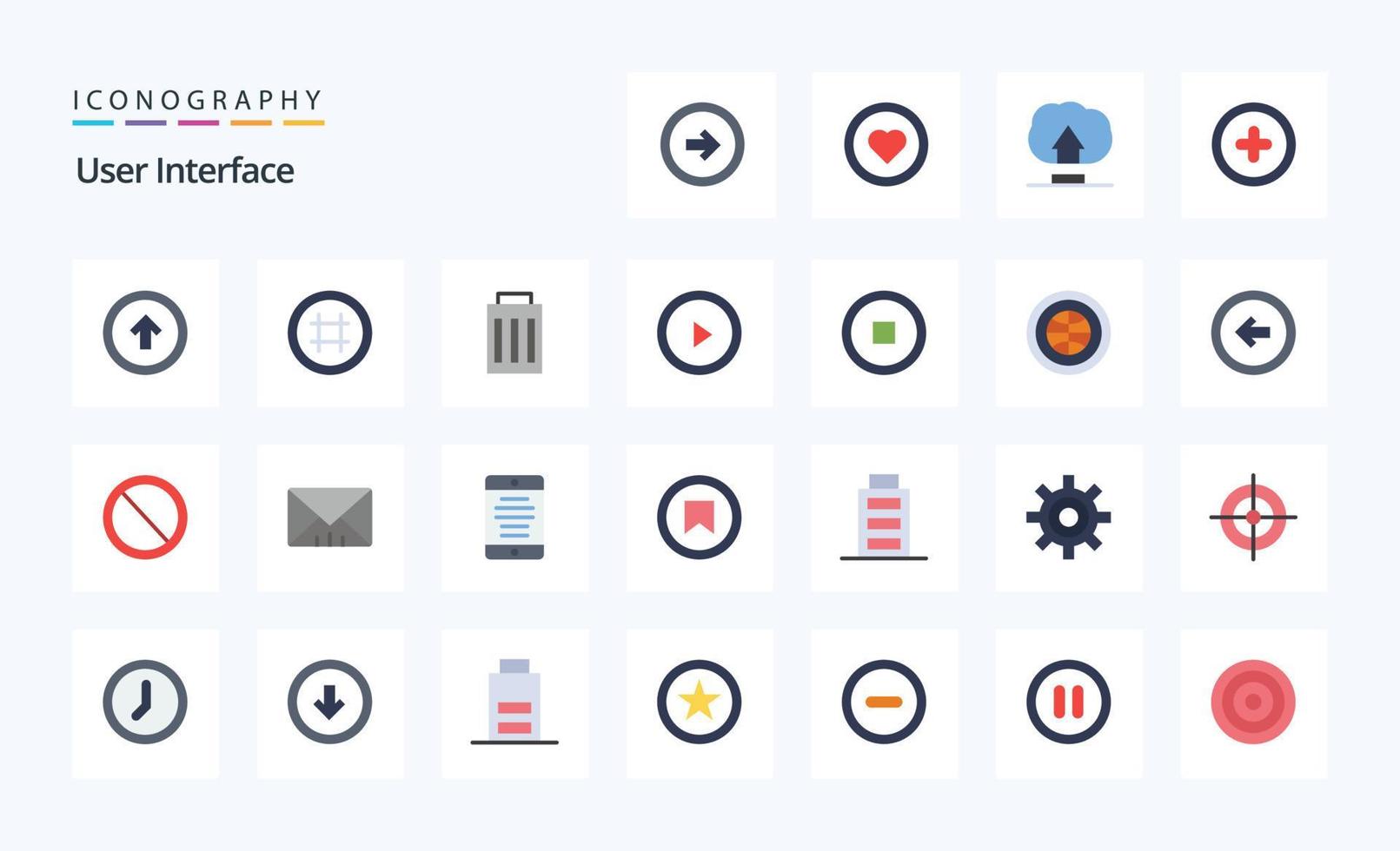 25 User Interface Flat color icon pack 18502989 Vector Art at Vecteezy 25 User Interface Flat color icon pack 18502989 Vector Art at Vecteezy