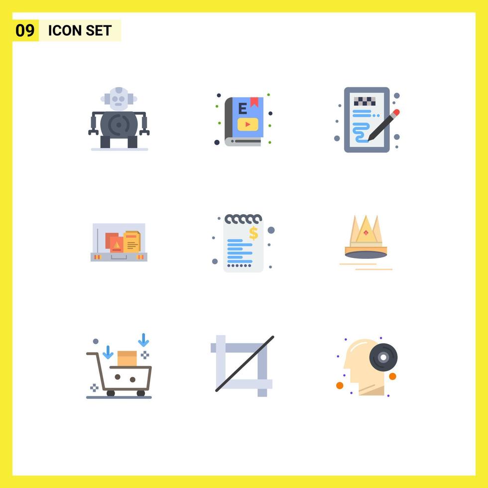 9 User Interface Flat Color Pack of modern Signs and Symbols of ... 9 User Interface Flat Color Pack of modern Signs and Symbols of ...