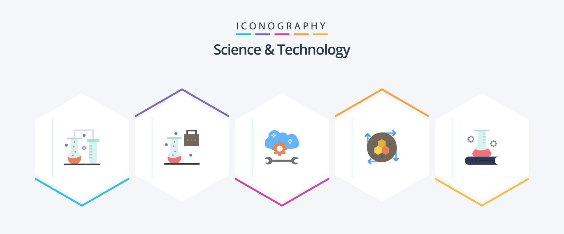 Science And Technology 25 Flat icon pack including science information. science and education ...