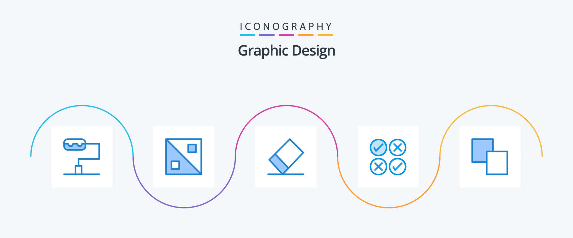 Design Blue 5 Icon Pack Including . tick. 18528487 Vector Art at Vecteezy