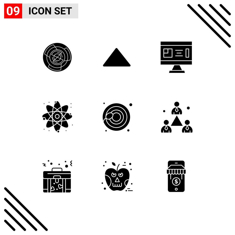 Set of 9 Modern UI Icons Symbols Signs for react planning up design ...