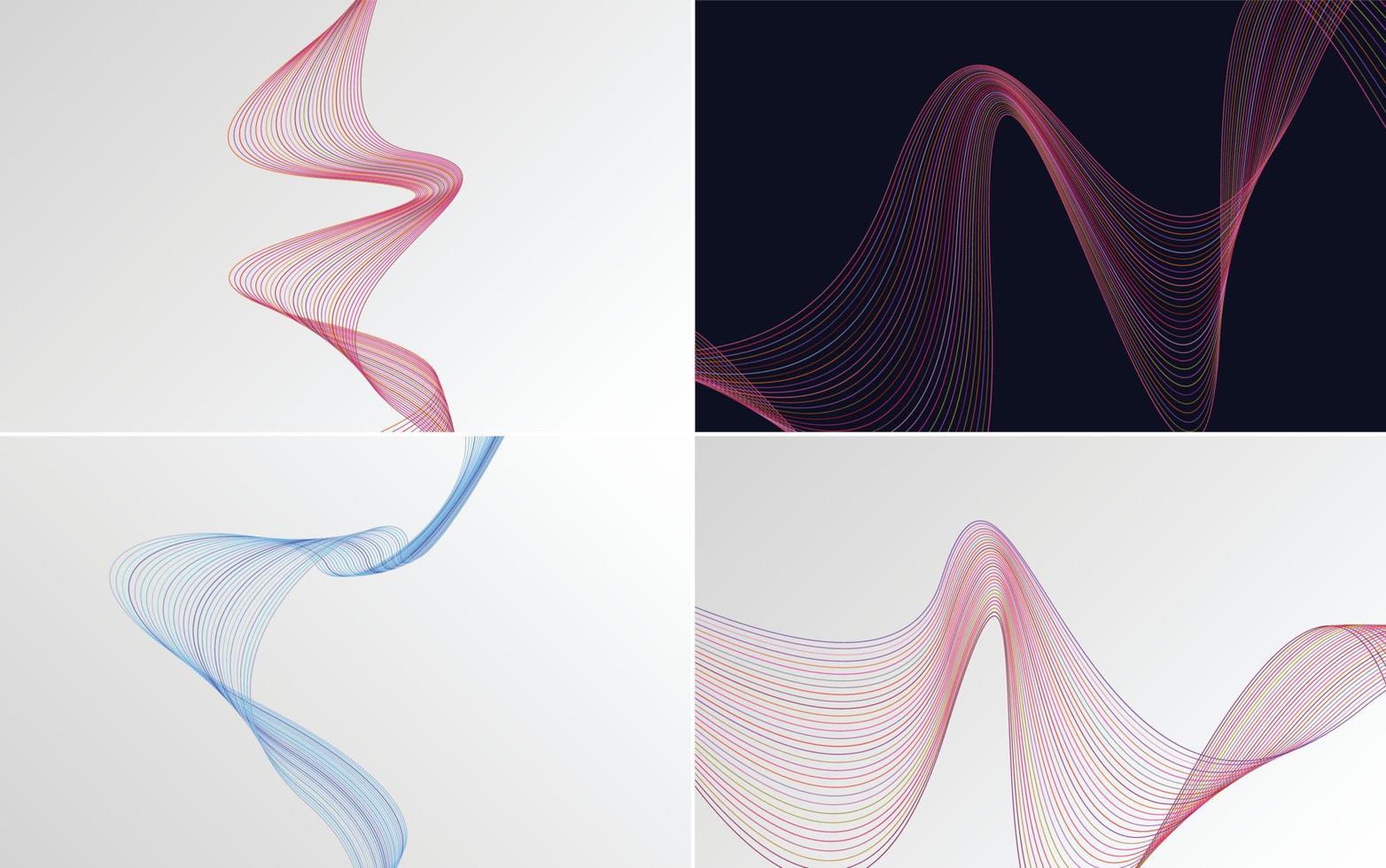 Abstract Waving Particle Vector Art, Icons, and Graphics for Free Download