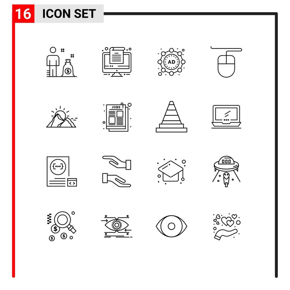 16 Universal Outlines Set For Web And Mobile Applications Article Sun