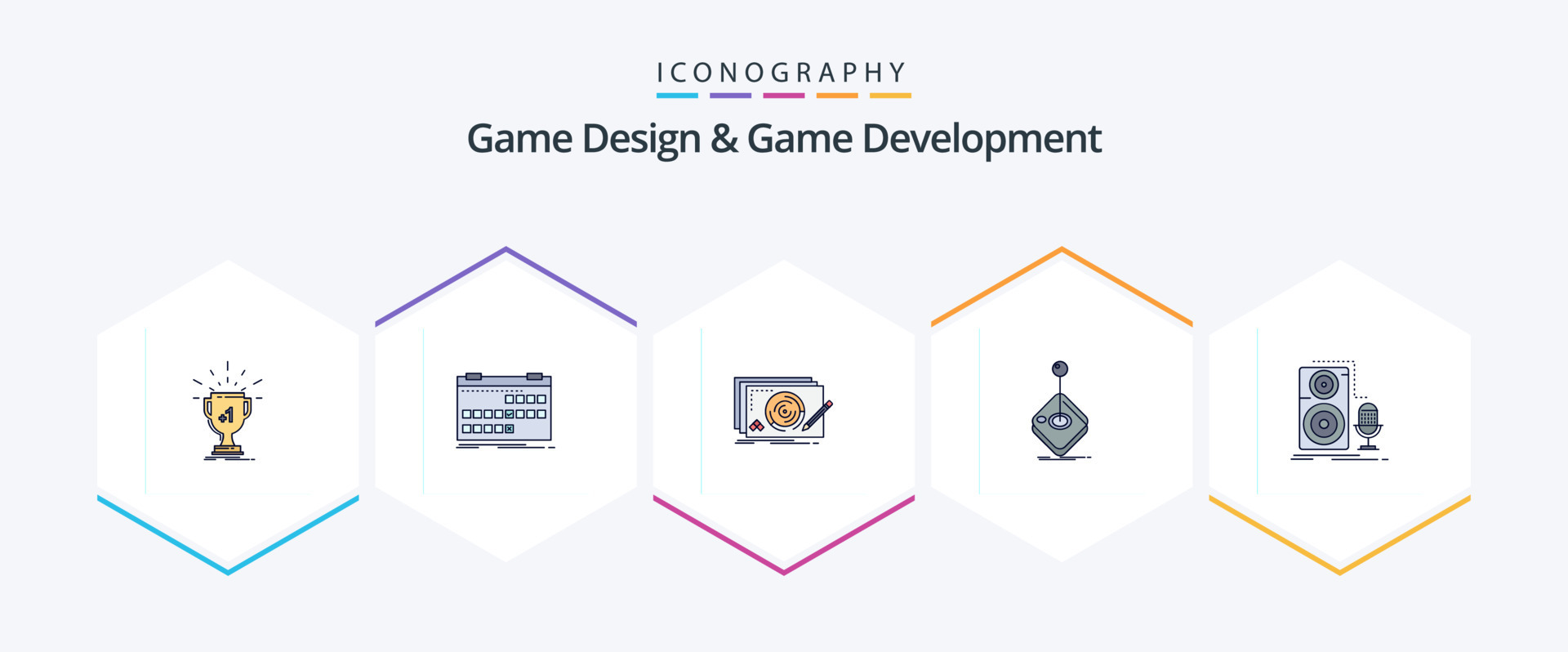 Game Design And Game Development 25 Filledline Icon Pack Including Gaming Arcade Release Game