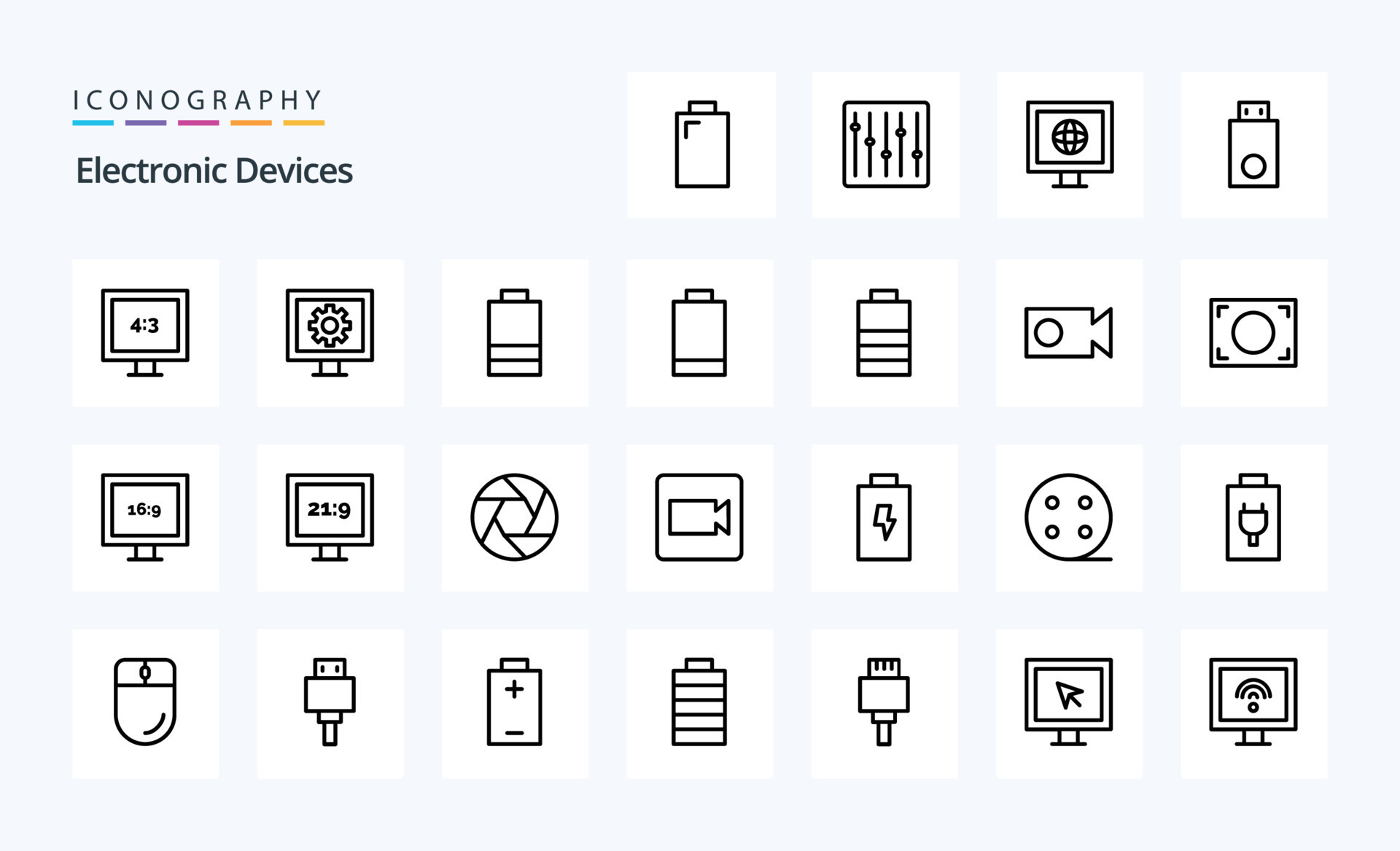 25 Devices Line icon pack 18549137 Vector Art at Vecteezy 25 Devices Line icon pack 18549137 Vector Art at Vecteezy