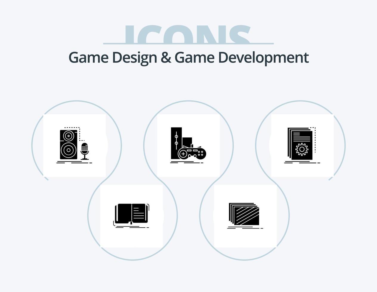 Game Design And Game Development Glyph Icon Pack 5 Icon Design ... Game Design And Game Development Glyph Icon Pack 5 Icon Design ...