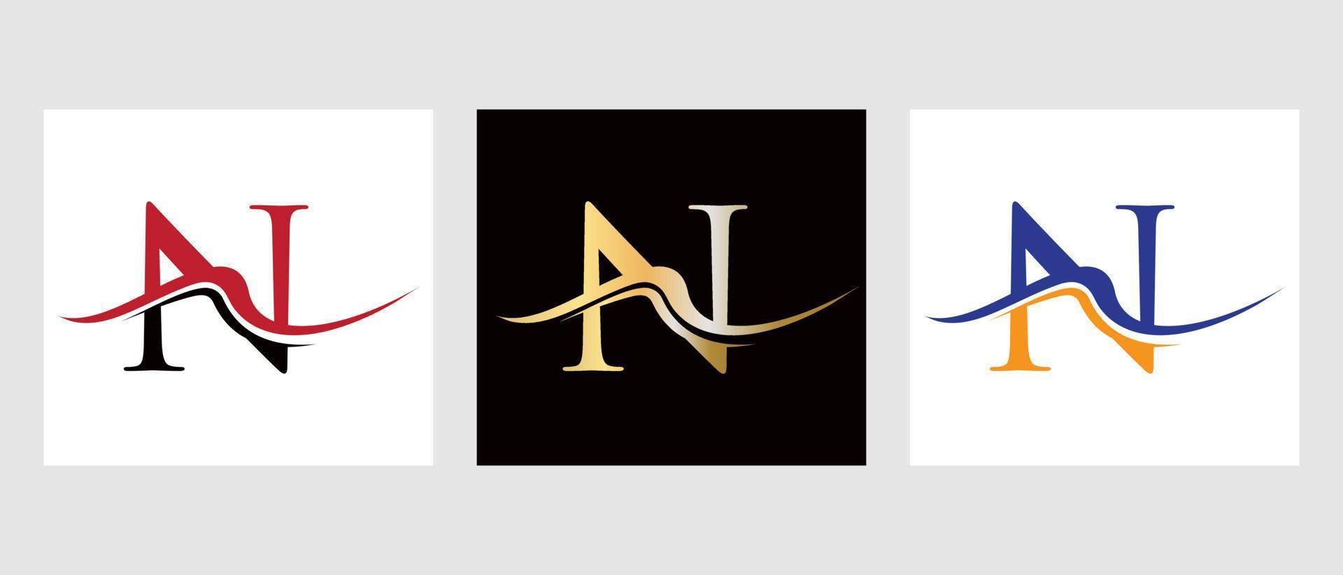 Initial Monogram Letter N Logo Design Vector Template 18553859 Vector Art at Vecteezy