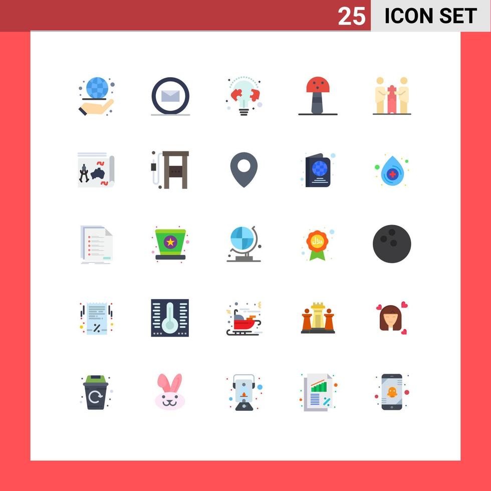 25 Universal Flat Colors Set For Web And Mobile Applications Cooperation Partners Collaboration