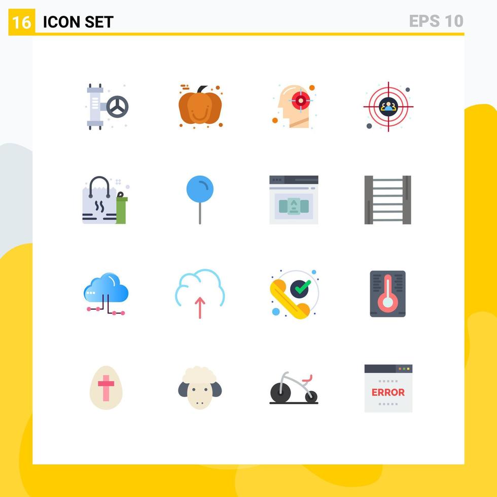 Stock Vector Icon Pack of 16 Line Signs and Symbols for shopping users ...