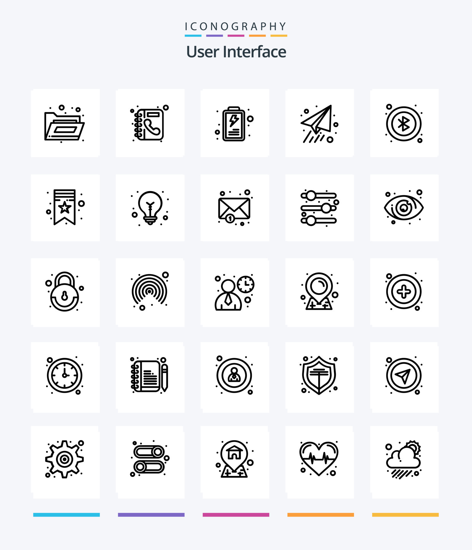 Creative User Interface 25 OutLine icon pack Such As star. user ... Creative User Interface 25 OutLine icon pack Such As star. user ...