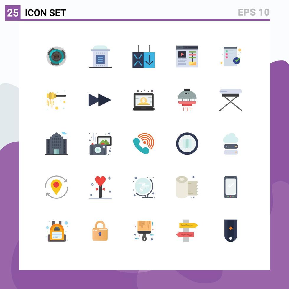 Stock Vector Icon Pack of 25 Line Signs and Symbols for web design ...