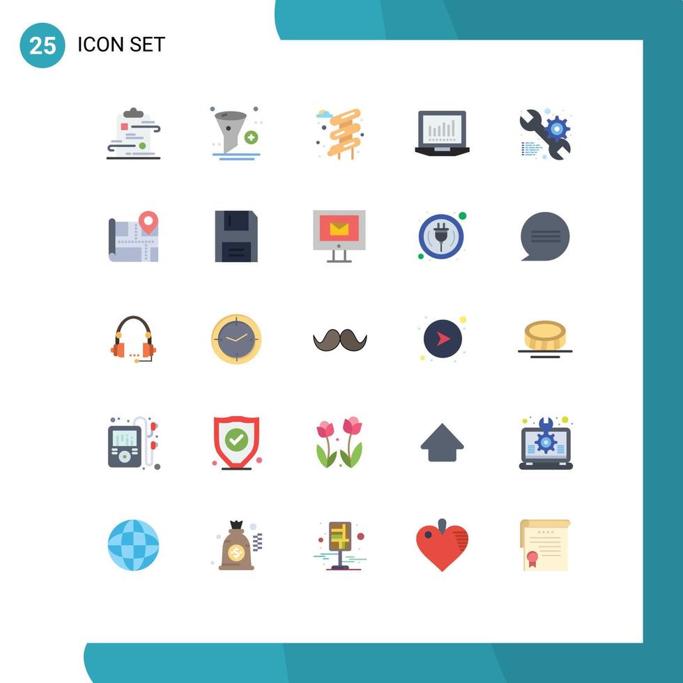 25 Creative Icons Modern Signs and Symbols of setting tecnology design ...