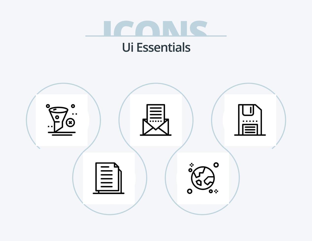 Ui Essentials Line Icon Pack 5 Icon Design. colour. bucket. magnet. ui ...
