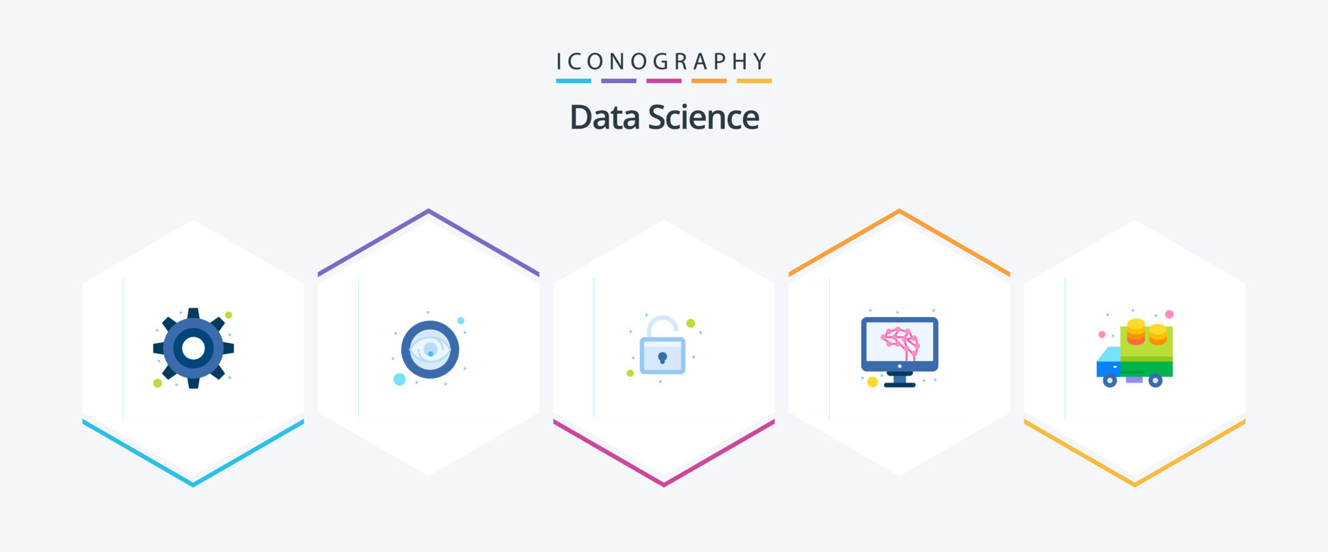 Data Science 25 Flat icon pack including . data. streamline. big data ...