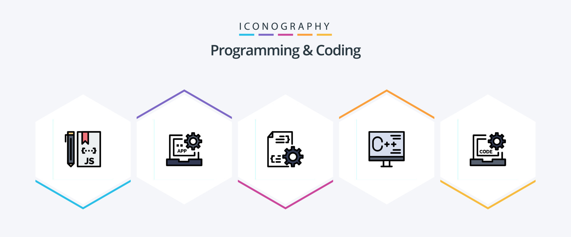 Programming And Coding 25 FilledLine icon pack including develop ... Programming And Coding 25 FilledLine icon pack including develop ...