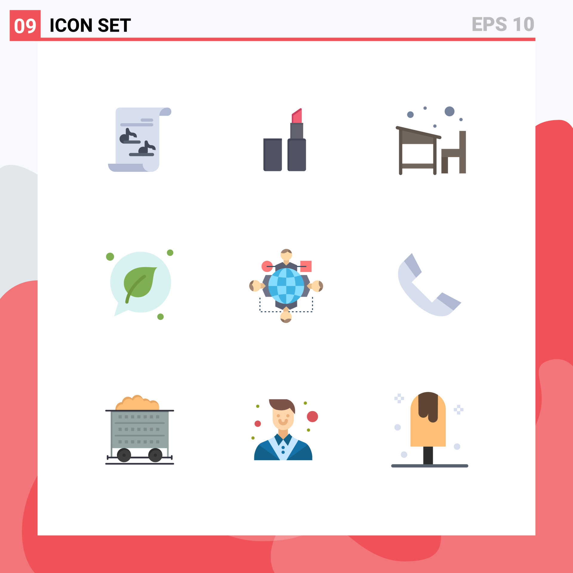 Set Of 9 Vector Flat Colors On Grid For Logic Function Education Save