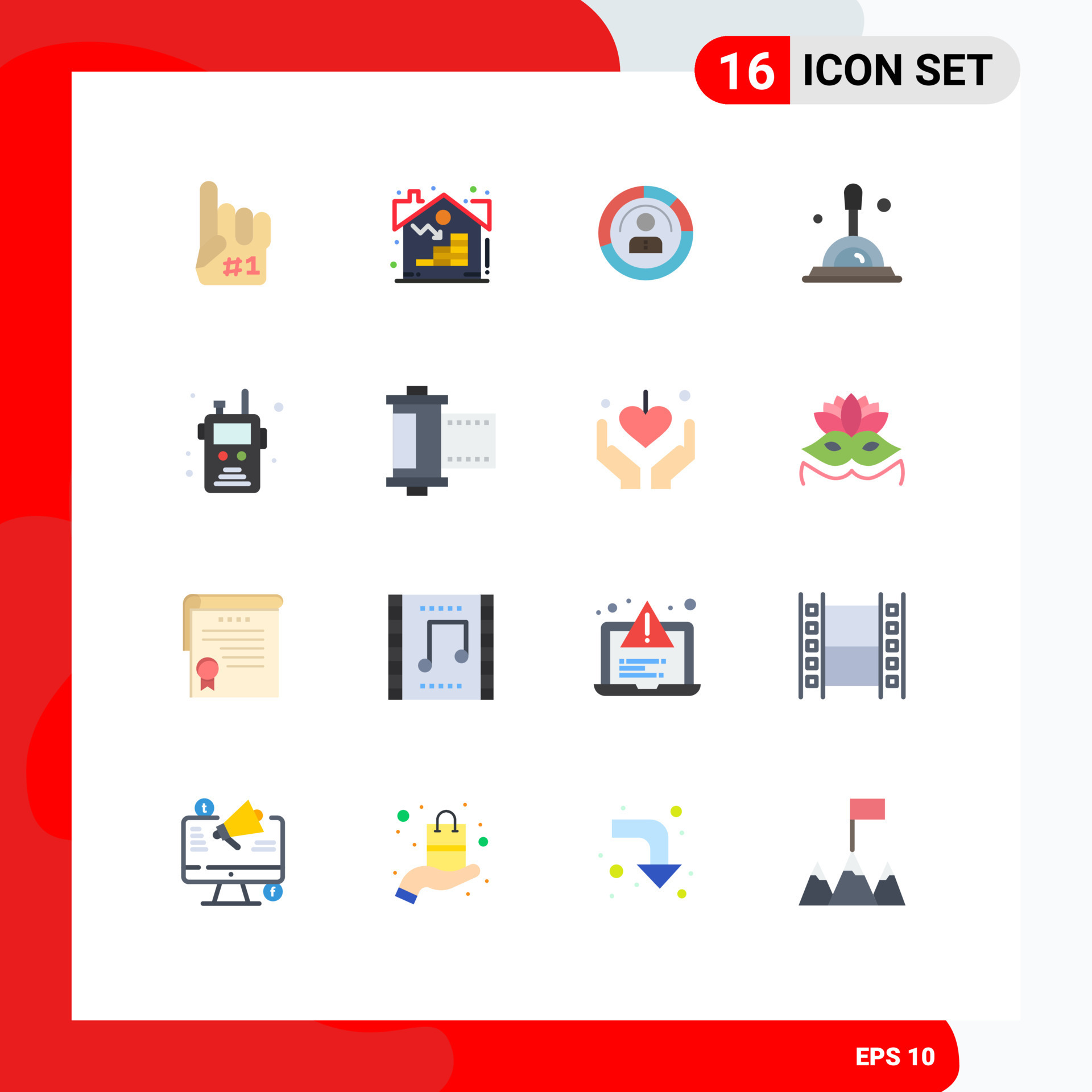 Set Of 16 Modern Ui Icons Symbols Signs For Deep Search Search Diagram User Personal Editable