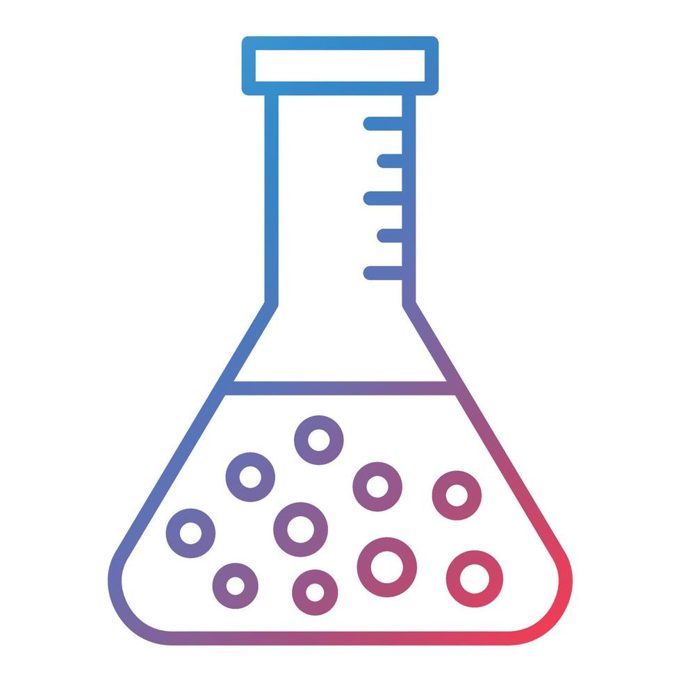 Flask Line Gradient Icon 18659750 Vector Art at Vecteezy