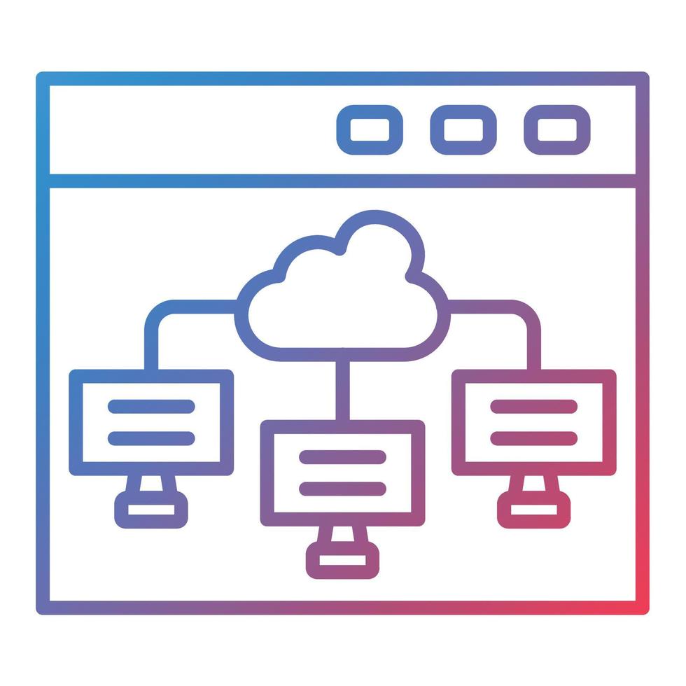 Cloud Computing Line Gradient Icon 18660491 Vector Art at Vecteezy