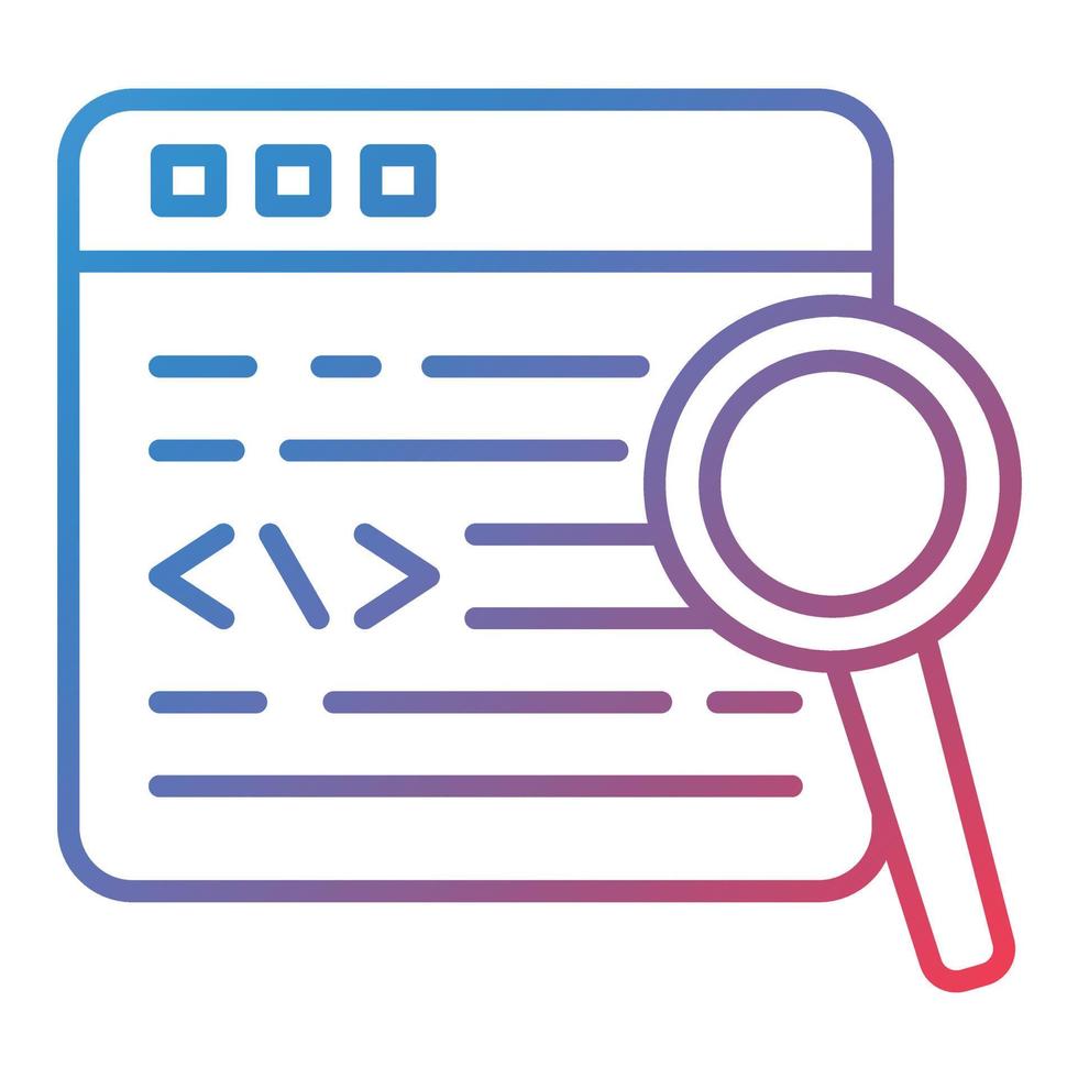 Find Code Line Gradient Icon 18669575 Vector Art at Vecteezy