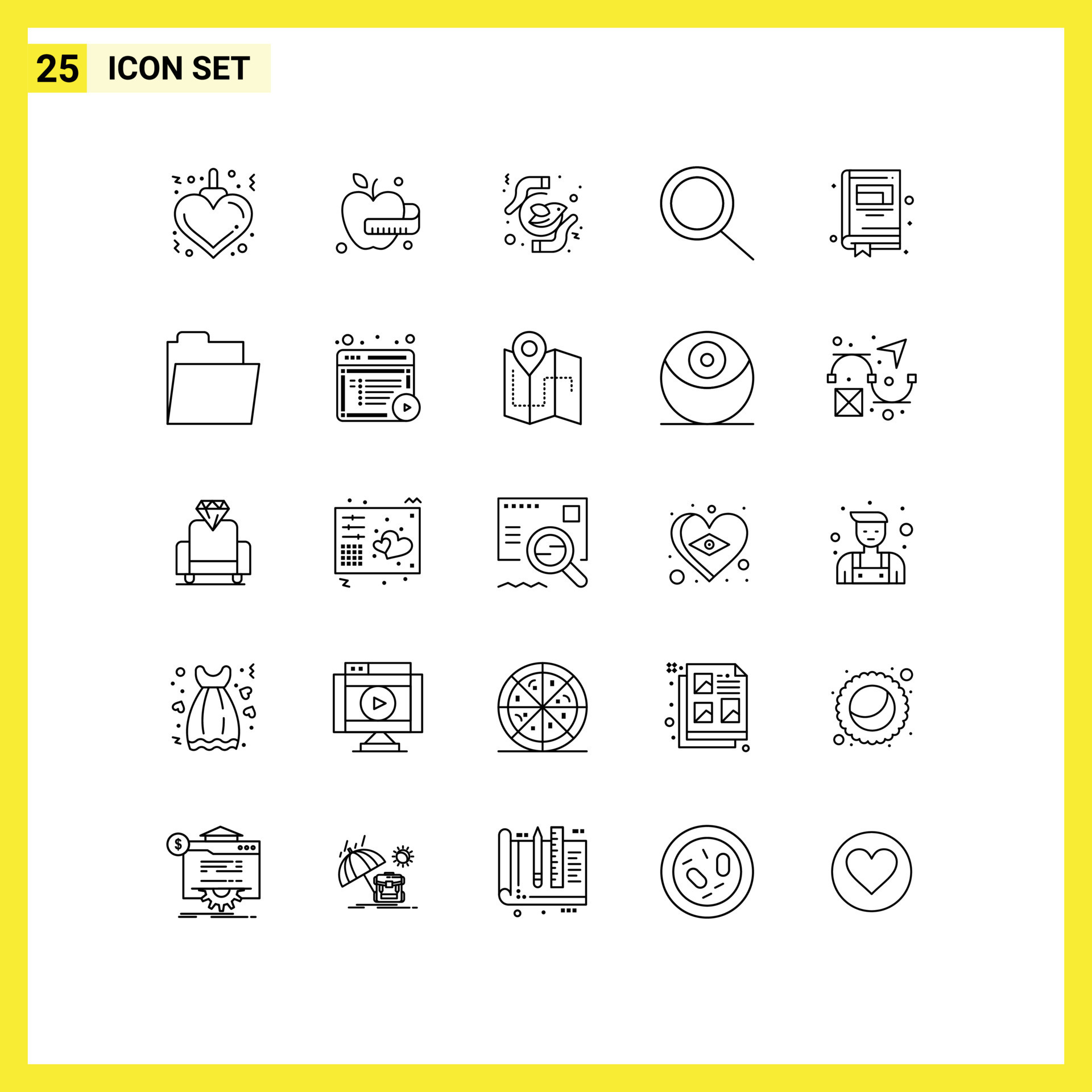 Set Of 25 Vector Lines On Grid For Open Files Peace Notepad Education
