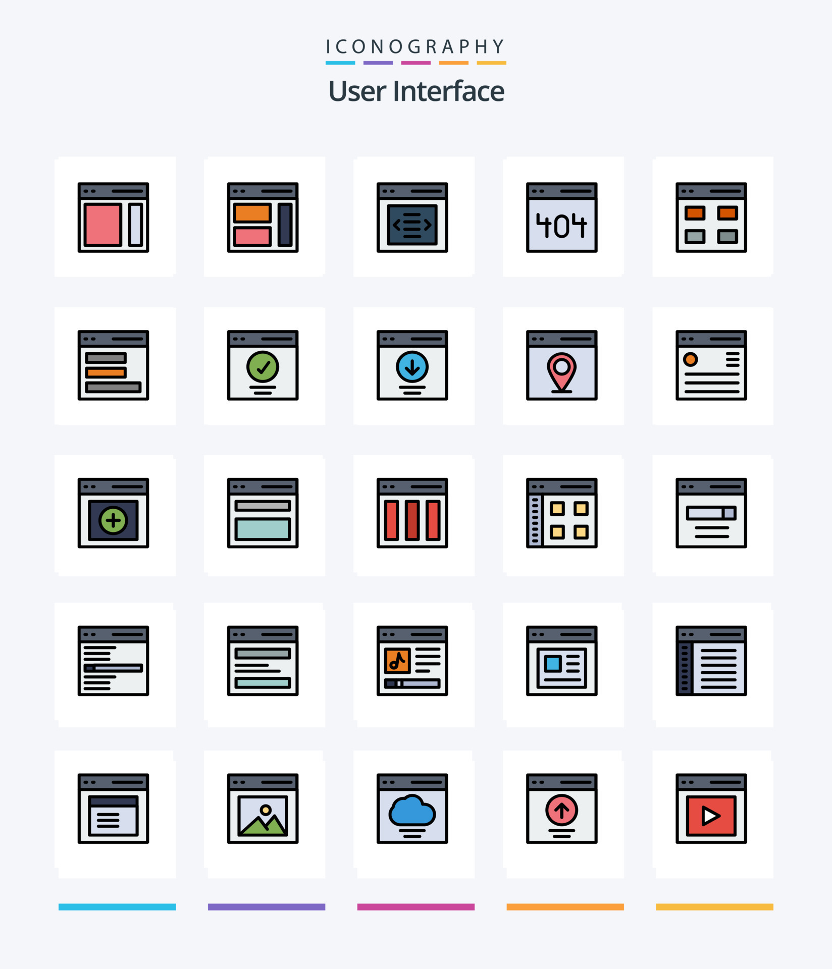Creative User Interface 25 Line FIlled icon pack Such As interface ... Creative User Interface 25 Line FIlled icon pack Such As interface ...