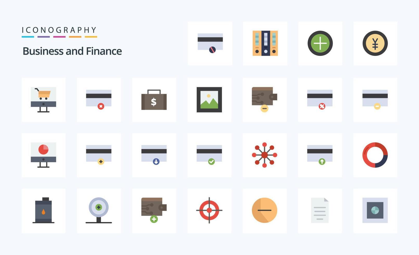 25 Finance Flat color icon pack 18677720 Vector Art at Vecteezy
