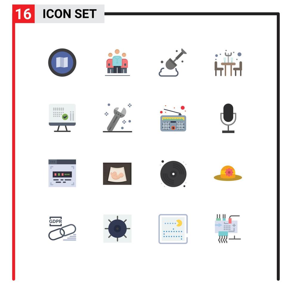 16 Universal Flat Colors Set For Web And Mobile Applications Find