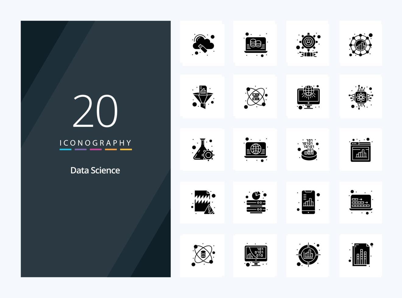20 Data Science Solid Glyph icon for presentation 18686498 Vector Art at Vecteezy