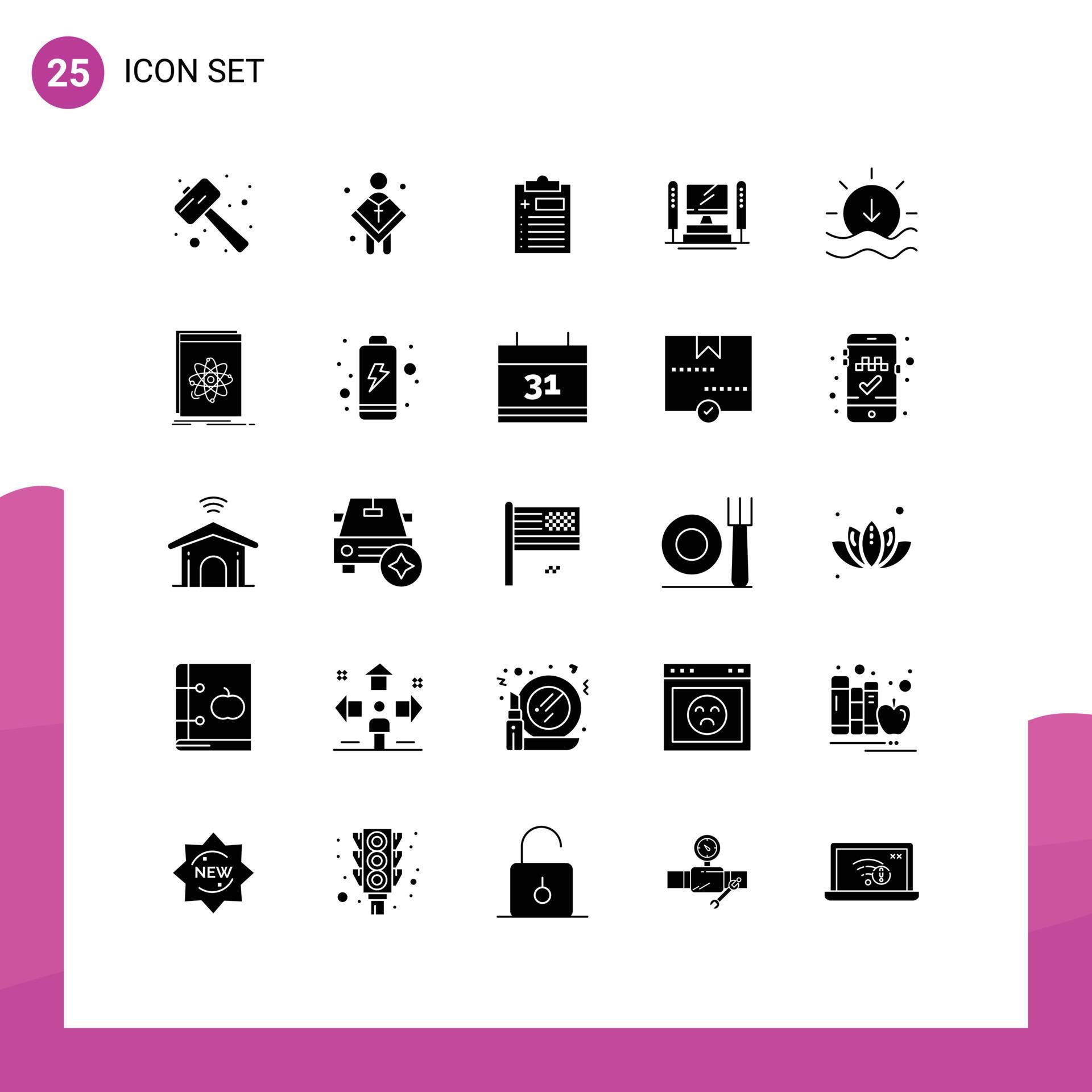 25 Creative Icons Modern Signs And Symbols Of Cpu Computing Man Computer Test Editable Vector