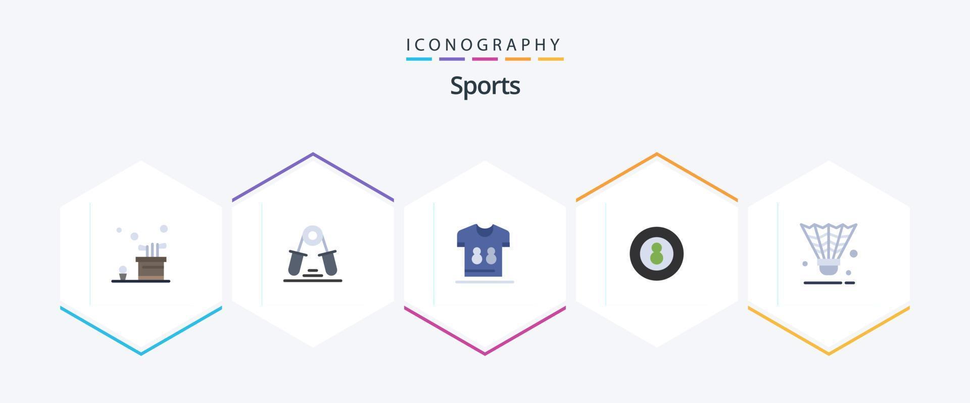 Sports 25 Flat Icon Pack Including Ball Player Wrist Soccer Referee 18690051 Vector Art At