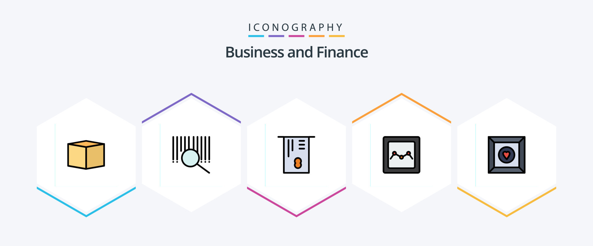 Finance 25 FilledLine icon pack including . . money. product. box ...