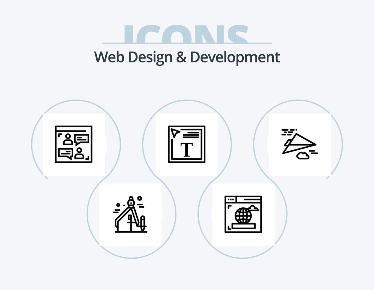 Web Design And Development Line Icon Pack 5 Icon Design Design Coder Camera Graphic