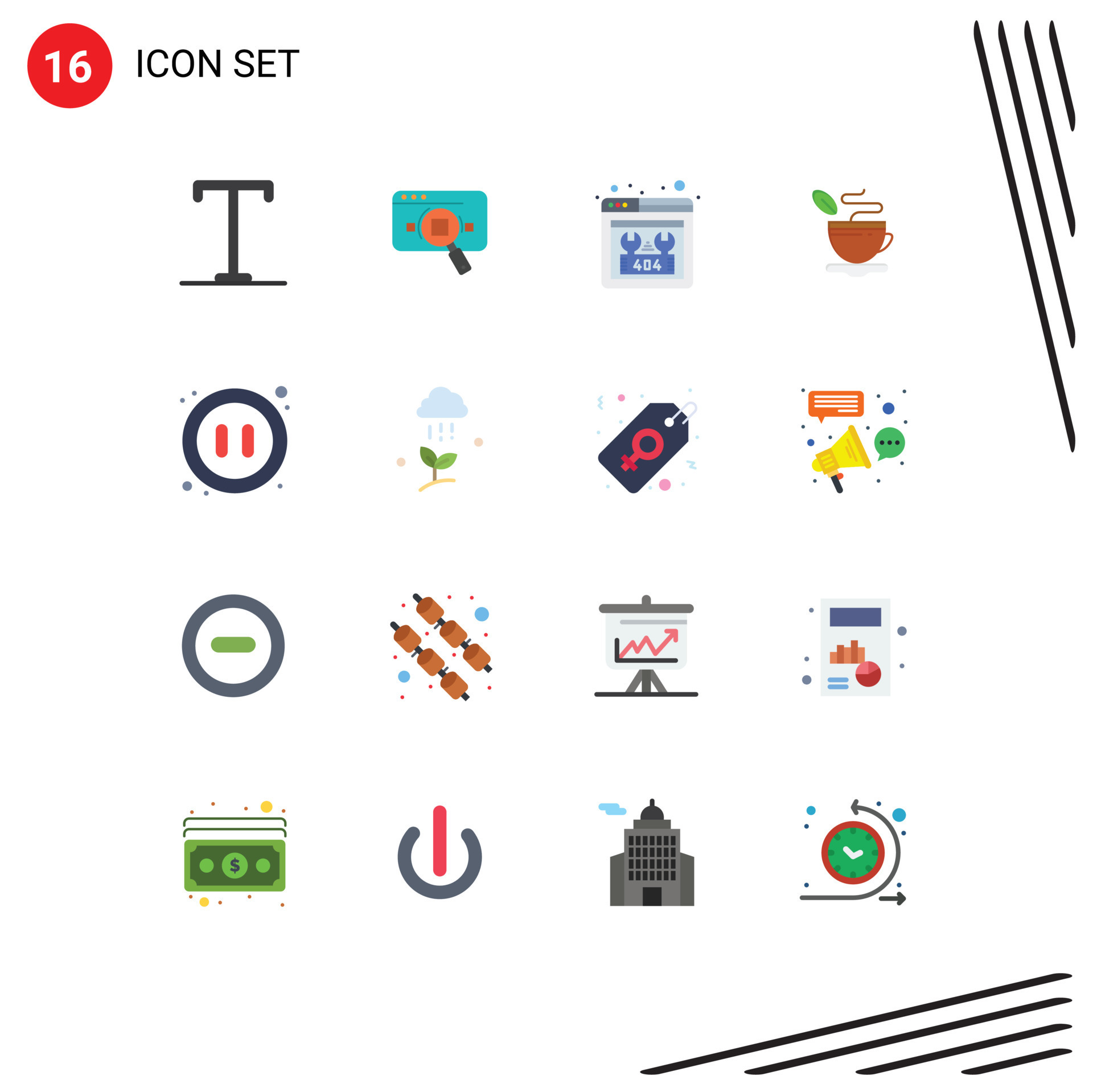 16 Universal Flat Colors Set For Web And Mobile Applications Bold Web Research Data Missing