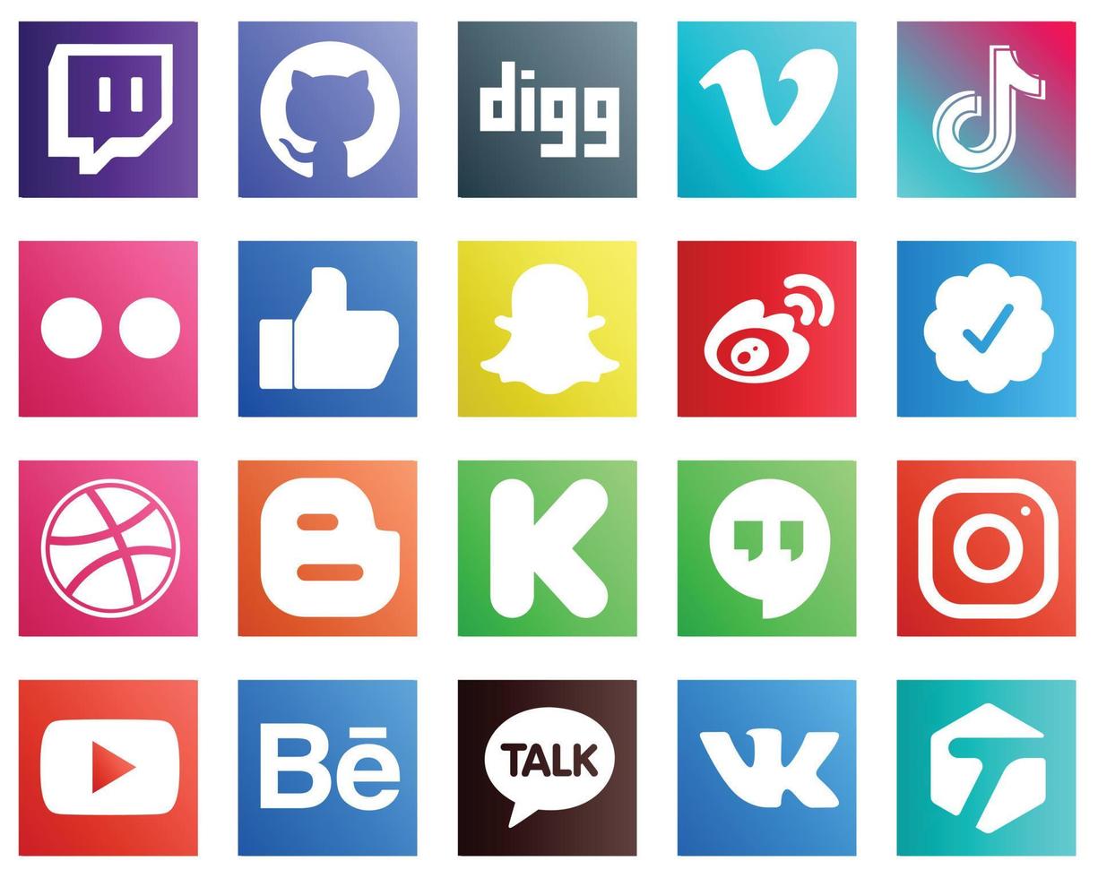 20 High Resolution Social Media Icons Such As China Weibo China Snapchat And Like Icons High