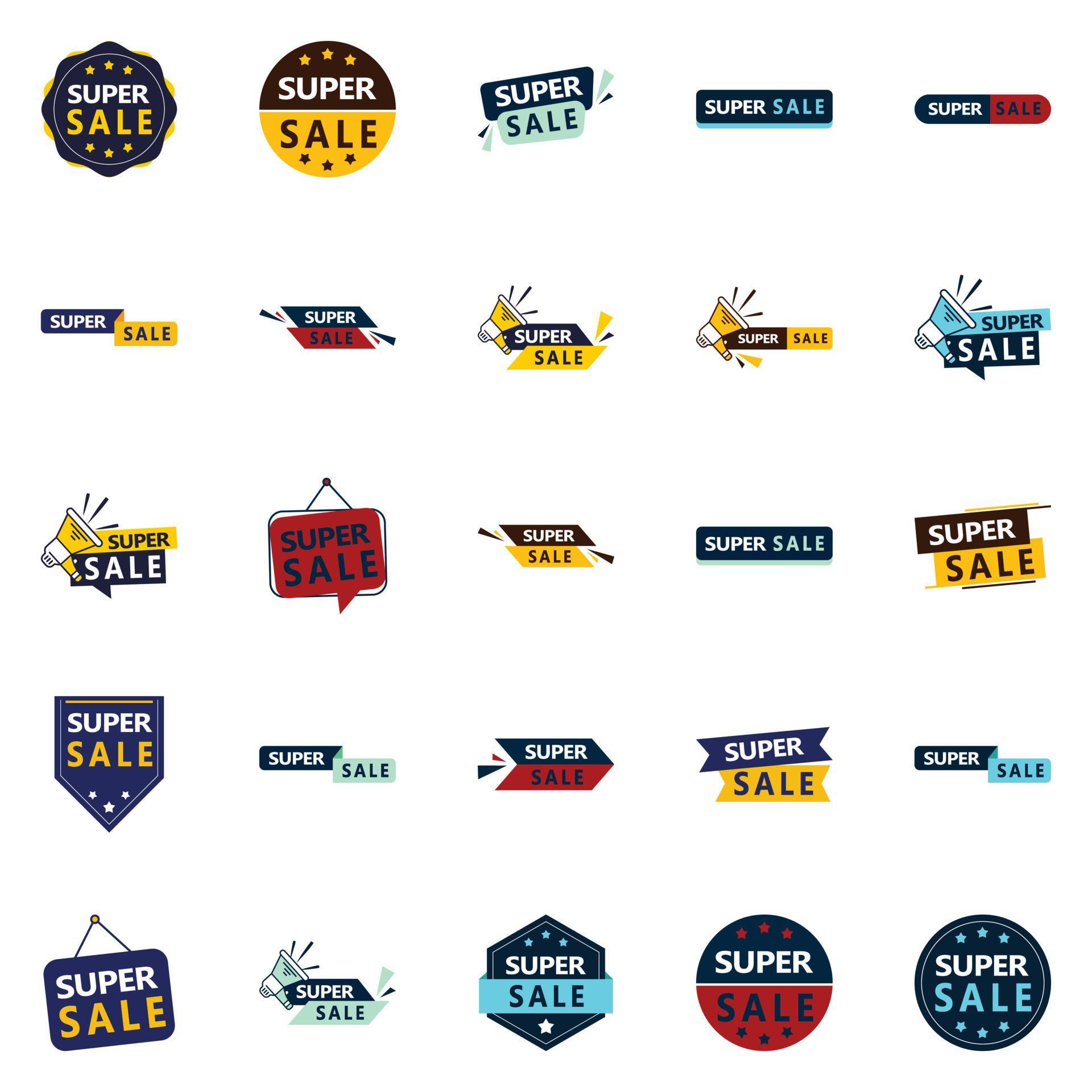 25 High-Quality Super Sale Graphic Elements for Portfolios and Blogs ...