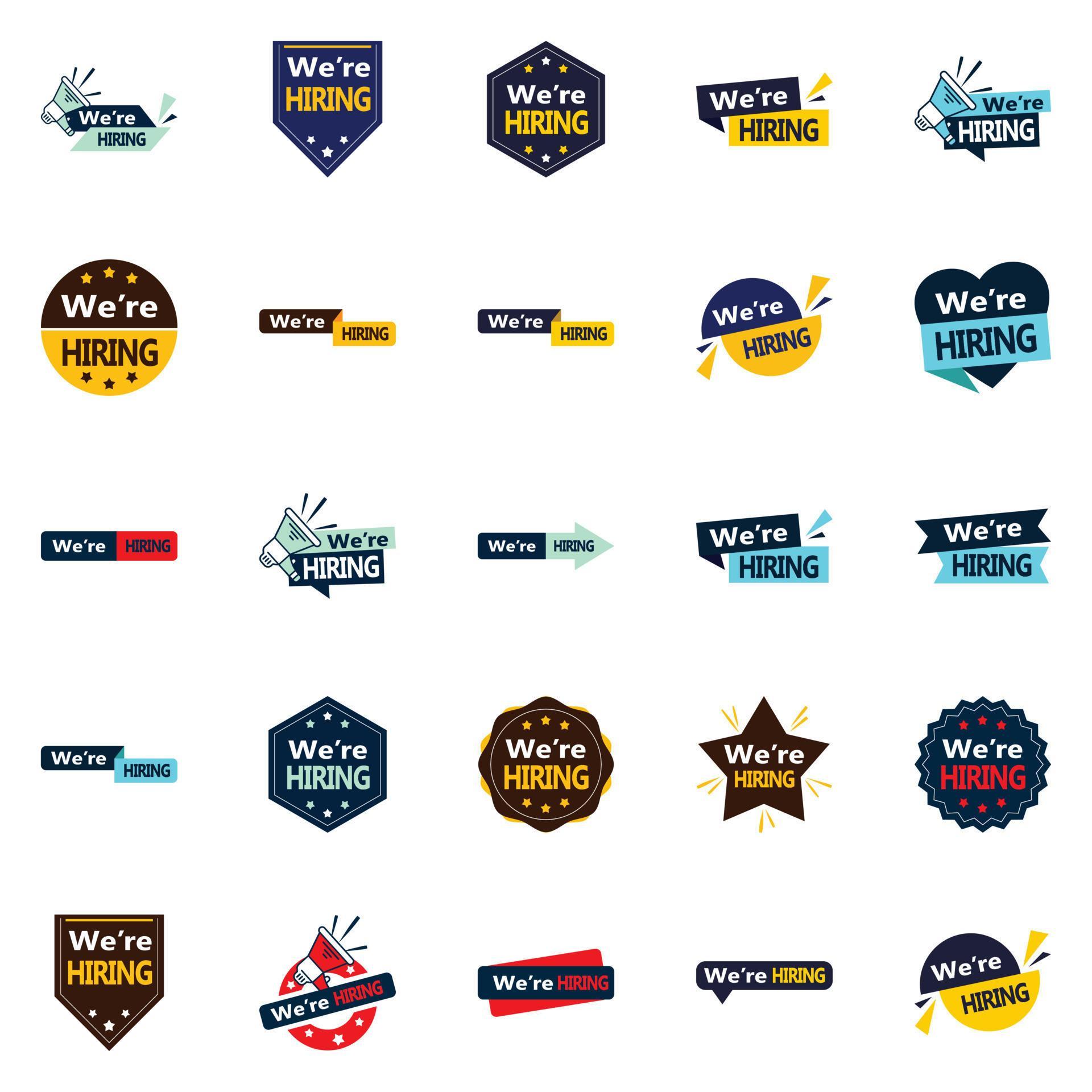 25 We're Hiring Vector Elements to enhance your recruitment efforts ... 25 We're Hiring Vector Elements to enhance your recruitment efforts ...