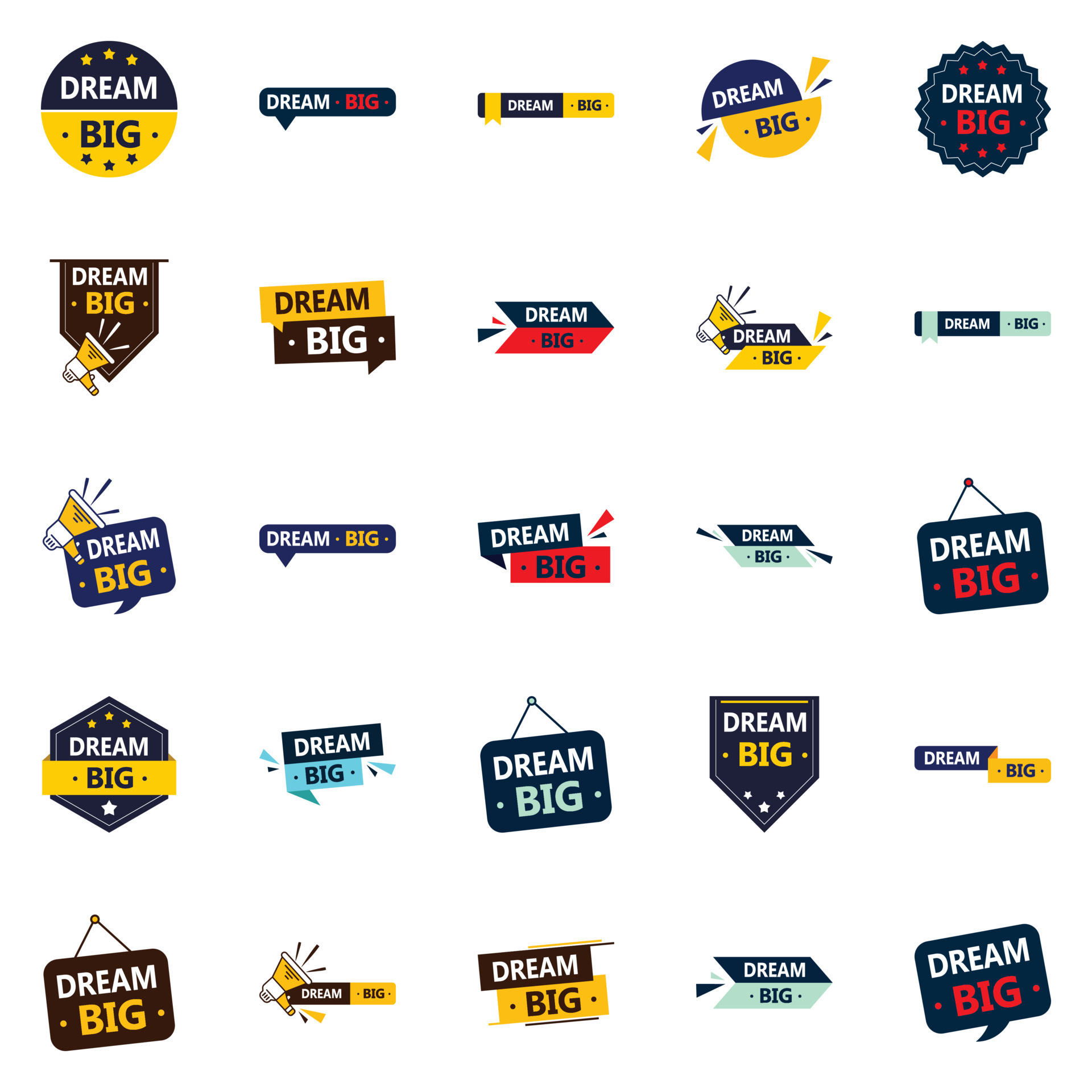 Dream Big High quality Vector Images for big dream brand positioning 25 ...