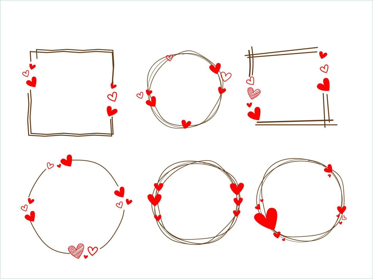 Doodle love frame design 18715981 Vector Art at Vecteezy Doodle love frame design 18715981 Vector Art at Vecteezy