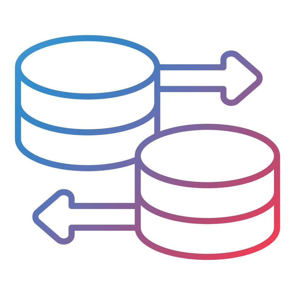 Database Line Gradient Icon 18716111 Vector Art at Vecteezy