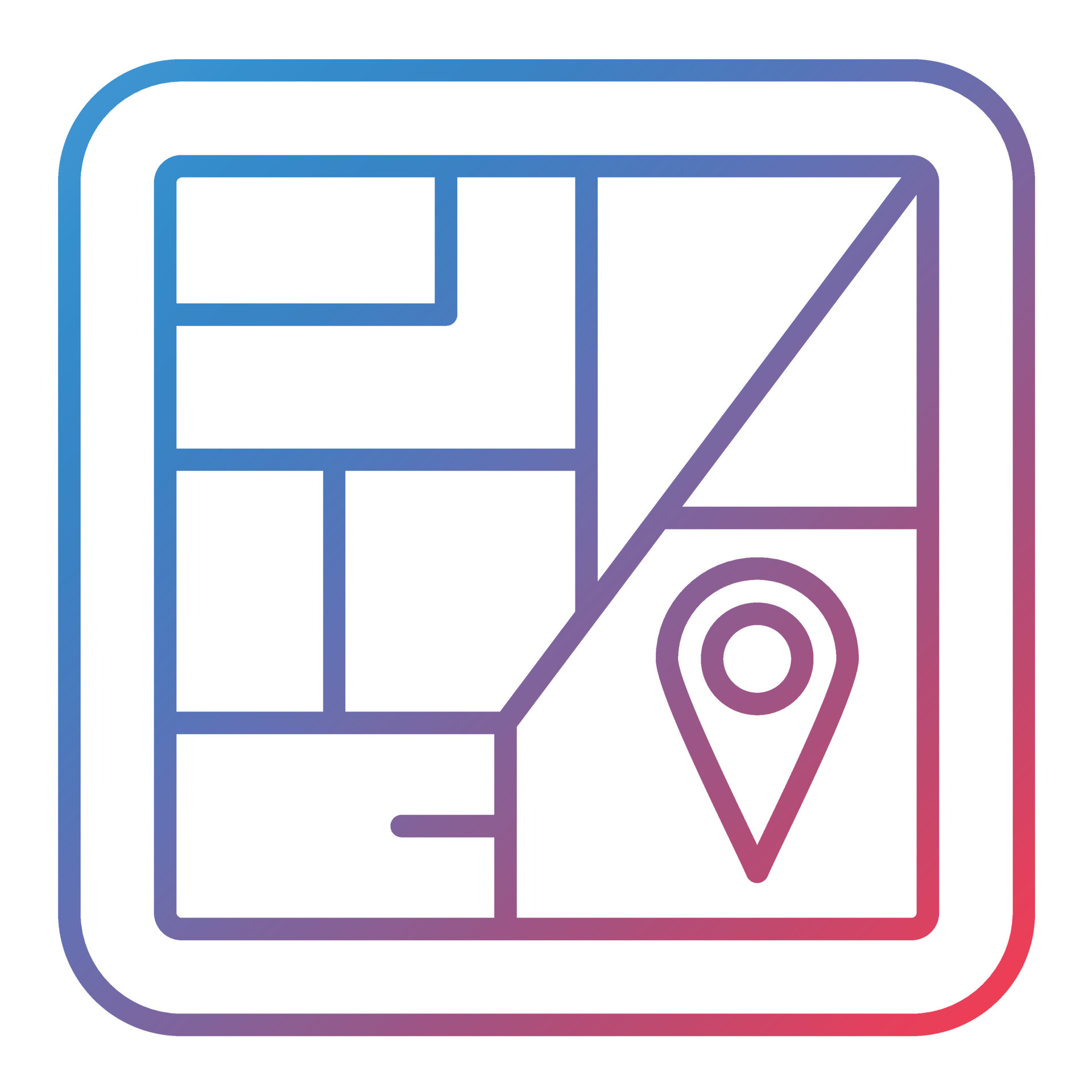 Route Map Line Gradient Icon 18716567 Vector Art at Vecteezy