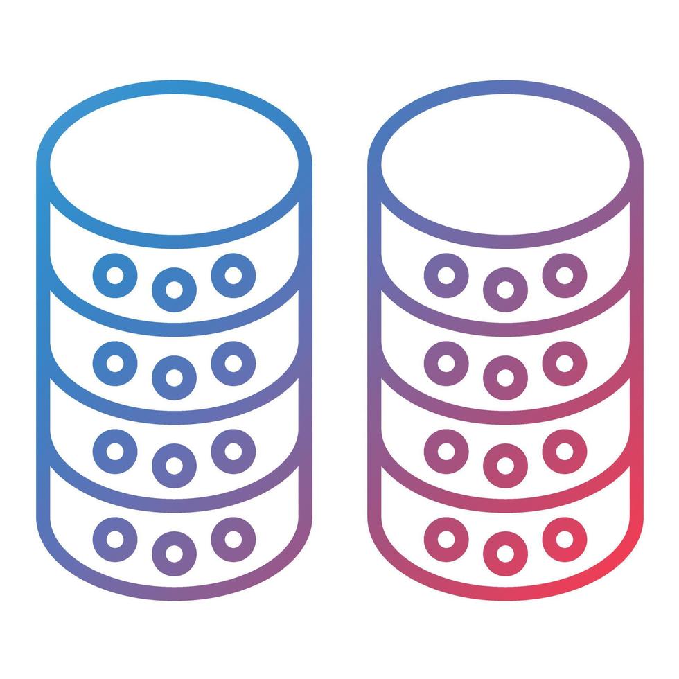 Database Line Gradient Icon 18716601 Vector Art at Vecteezy
