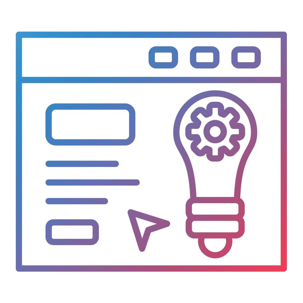 Solution Line Gradient Icon 18717260 Vector Art at Vecteezy