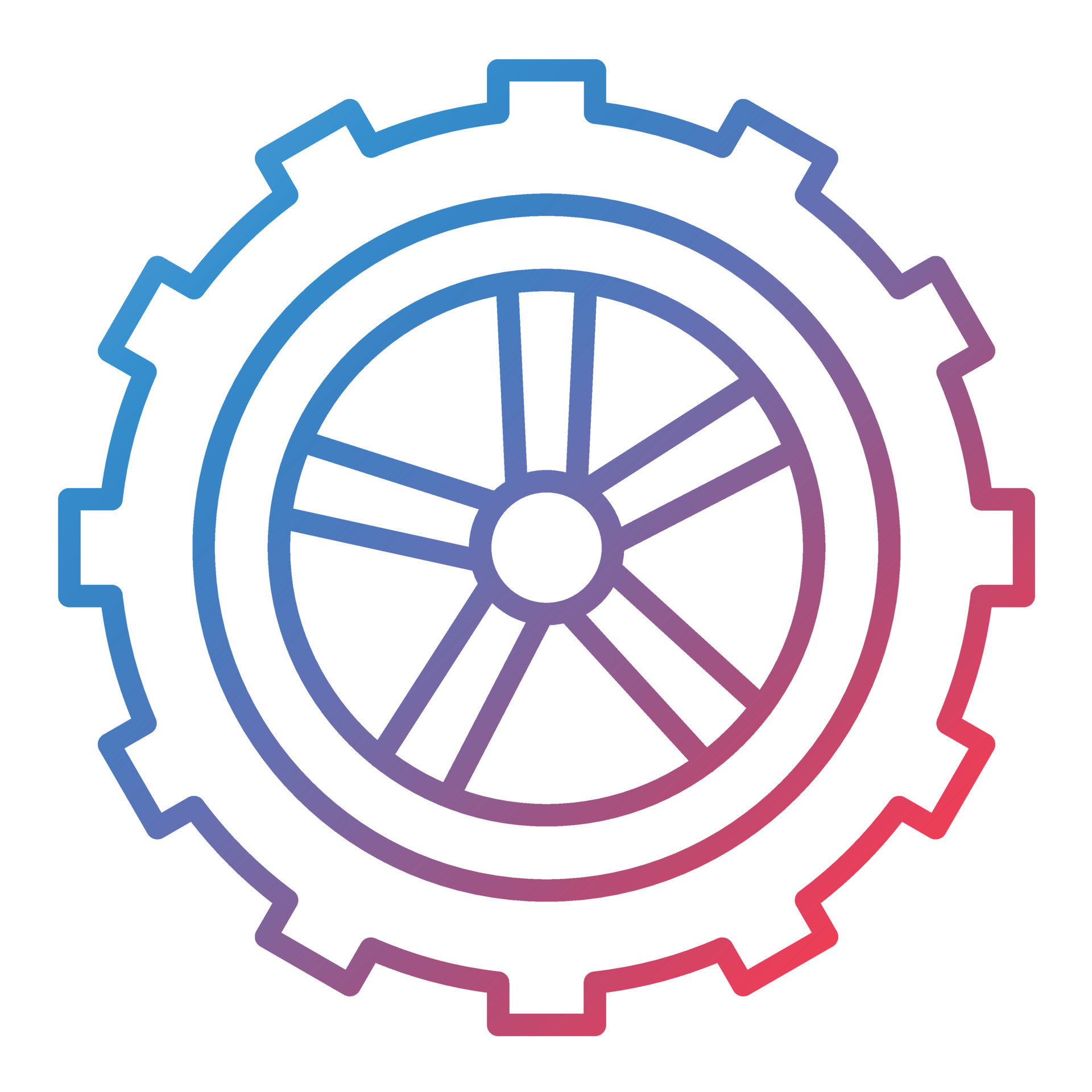 Wheel Line Gradient Icon 18717359 Vector Art at Vecteezy