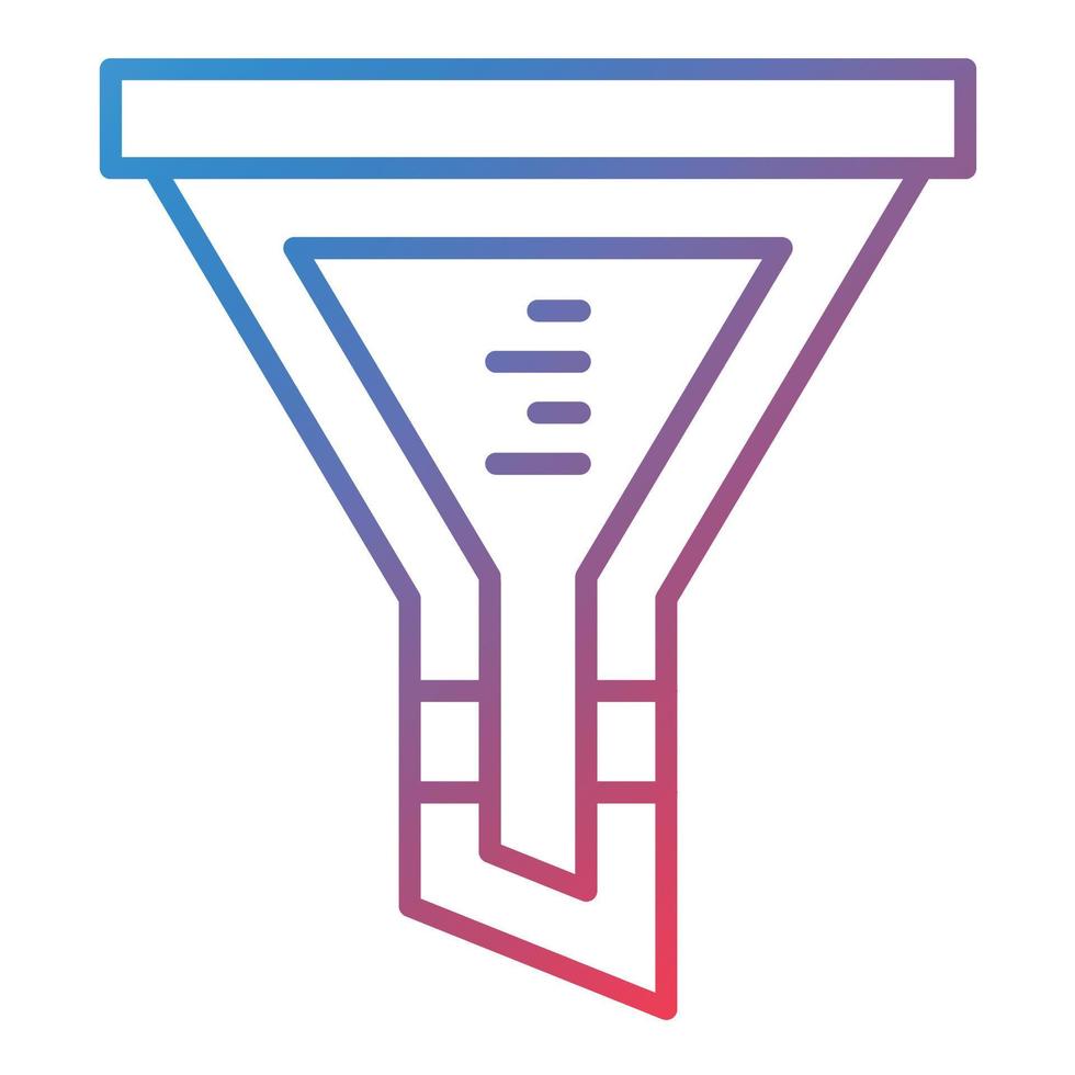 Funnel Line Gradient Icon 18717435 Vector Art at Vecteezy