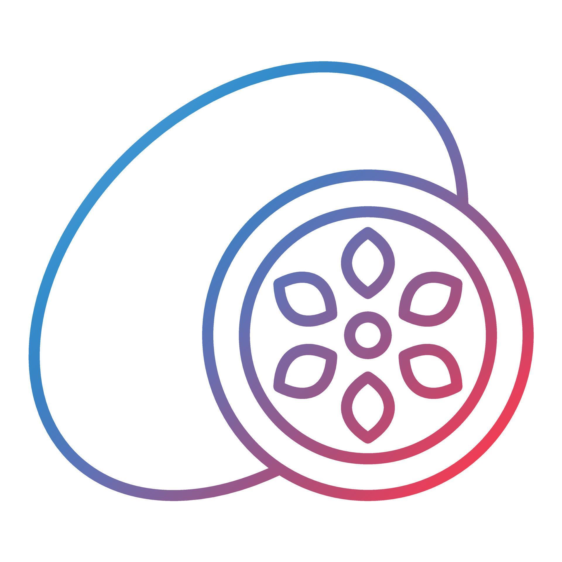 Kiwi Line Gradient Icon 18717936 Vector Art at Vecteezy